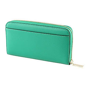 New Kate Spade Staci Large continental wallet Saffiano Leather (wintergreen)
