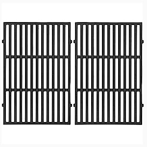 7638 Cast Iron Cooking Grid Grate for Weber Spirit E-310 E-320 S-310 300 series Spirit II E-310 SP320 Spirit 700 Genesis Silver B/C, Genesis Gold B/C 46510001 47510001 45010001 49010001(2 Pack)