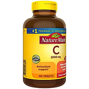 Vitamin C 1000 mg, 300 Tablets, Helps Support the Immune System