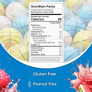 Gummy Candy - Jelly Filled Gummies - Fun Basketball Gummy Candies Filled with Fruit Jam - Assorted Flavors - 10 pcs Individually Wrapped Chewy Candy