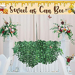 MEFENG Sweet As Can Bee Banner Bumble Bee Themed Baby Shower 1st Birthday Party Nursery Decor Gold