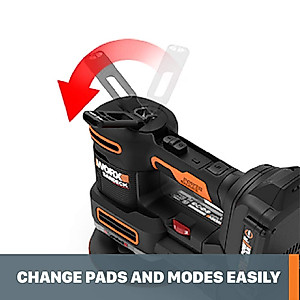 WORX WX820L 20V Power Share Sandeck 5-in-1 Cordless Multi-Sander (Battery & Charger Included)