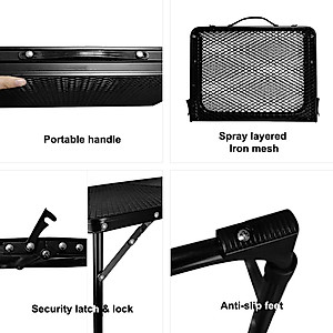 TIYASTUN Camping Table Small Foldable Table Small Folding Table Portable Table Adjustable Folding Table Picnic Table Beach Table Camp Table Grill Table bbq Table