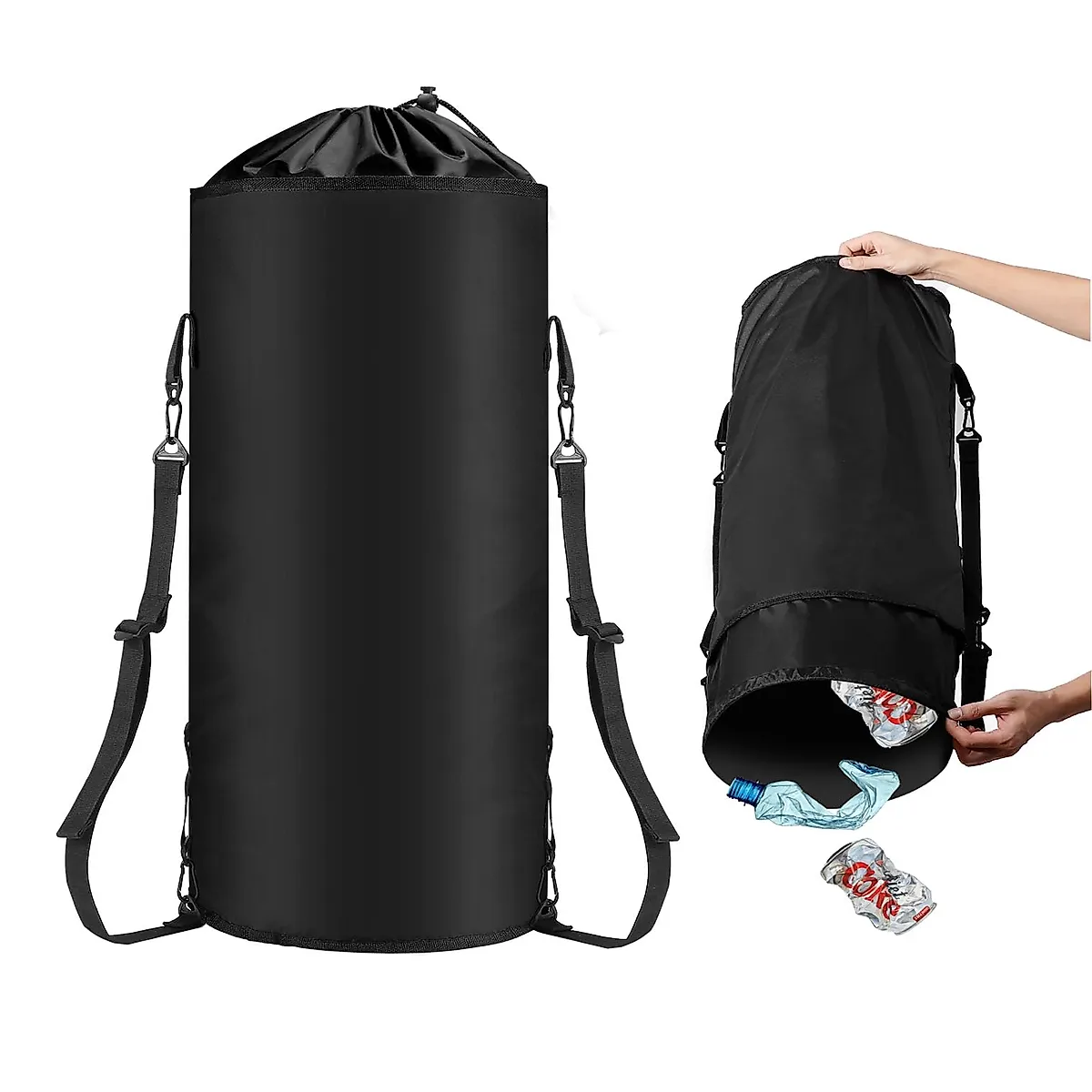 AngLink Portable Boat Trash Bag - 600D Collapsible Marine Boat Garbage Can Fishing Boats Accessories Essentials, Waterproof Camping Storage Bags for Outdoor Boating Pontoon Kayak Yacht Men Gifts