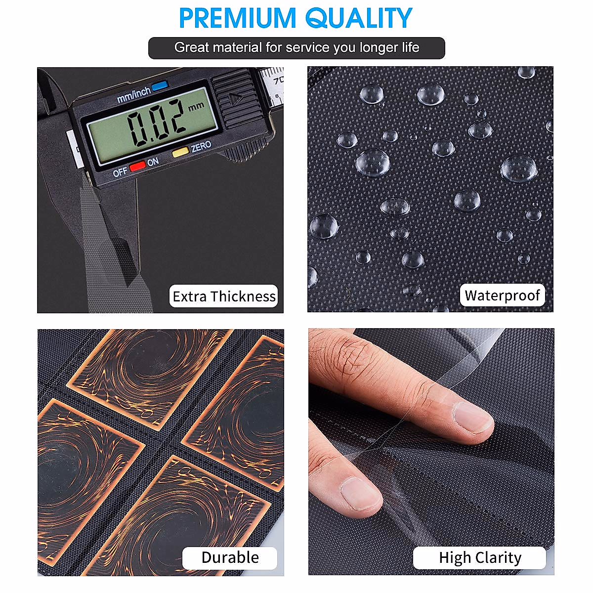 1080 Pockets Baseball Card Sleeves, JIQEZNL Premium 9 Pocket Card Sleeves Binder Sheets for 3 Ring Binder, Double Side Trading Card Protector Pages for Pokemon, Yugioh, Sport, Football Card Collector