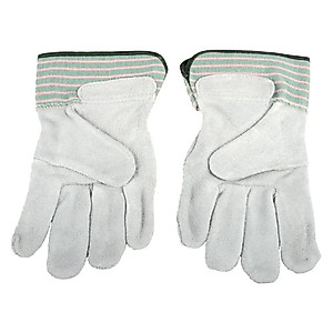 Forney 53204 Cowhide Leather Palm Men's Work Gloves, X-Large, Gray