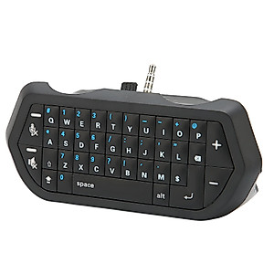 GOWENIC Mini Keyboard for PS4, Ultra Compact Game Message Chatpad, Bluetooth Game Keypad for PS4 Controller