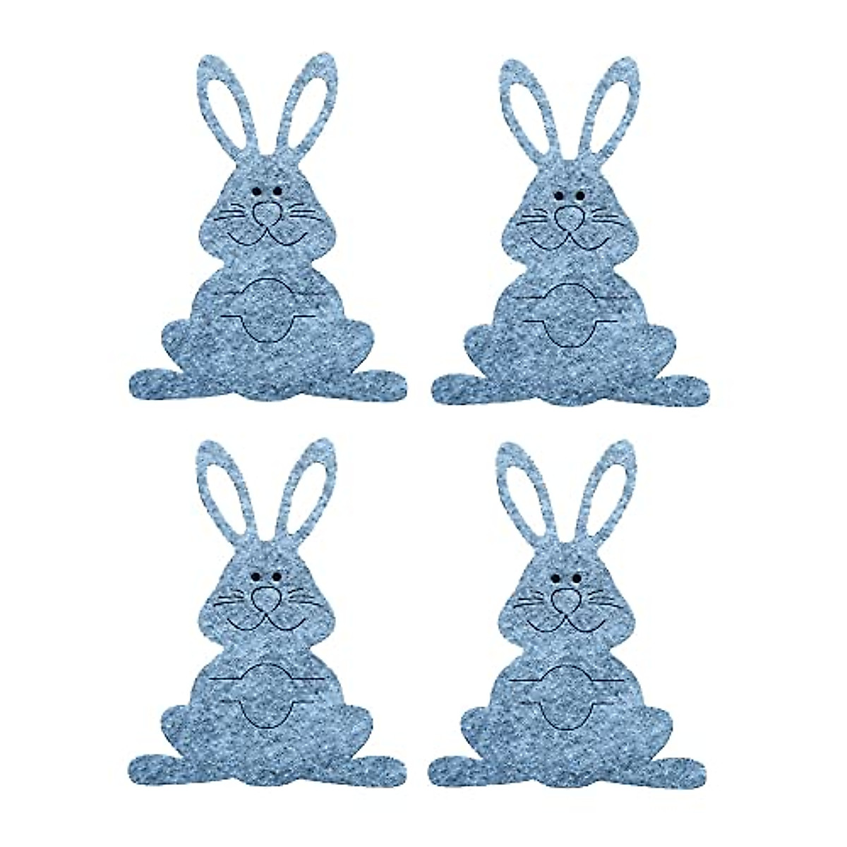 4Pcs Easter Cutlery Bag Set Festive Party Cutlery Decoration Bag Cutlery Decoration XR7