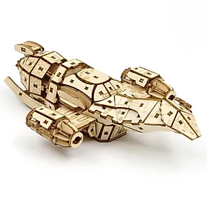 Incredibuilds Firefly Serenity 3D Wood Puzzle & Model Figure Kit (157 Pcs) - Build & Paint Your Own 3-D Movie Toy - Holiday Educational Gift for Kids & Adults, No Glue Required, 12+ 