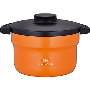 THERMOS Vacuum Warm Cooker"Shuttle Chef" KBJ-3000 OR (Orange)【Japan Domestic genuine products】