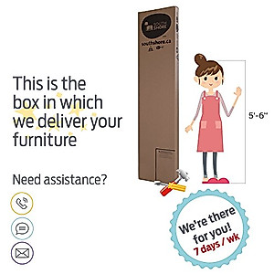 South Shore Aviron 6-Drawer Double Dresser, Blueberry