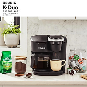 Keurig duo coffee maker, Essentials Black Single-Serve K-Cup Pod Coffee Maker, Black