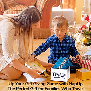 NAPUP Kids Head Holder for Car Seat – Adjustable Polyester Carseat Head Support for Toddler (Light Blue)