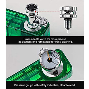 Clscea DIY CO2 Generator System Kit with Safety Valve 1 Second Quick Reaction for Aquarium Plants Integrated Design