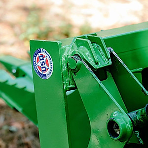 Titan Attachments USA Made Green Extreme Duty Stump Bucket Tree Spade Scoop Digger, Fits John Deere Hook and Pin