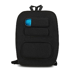 FOMI Firm Lumbar Orthopedic Back Support | Gel and Foam Thoracic Support Pillow for Office, Car, Kitchen | Sciatica and Tailbone Pain Relief | Upper and Lower Back Posture Cushion