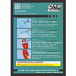 ANSAI Decal Decals RG 1/144 MSN-04 SAZABI DIY Modeling Decals