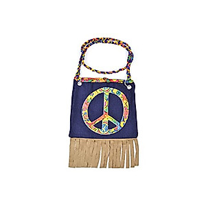 Forum Novelties Hippie Handbag Costume Accessory, As Shown