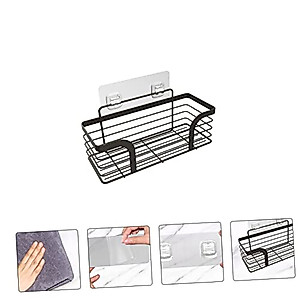 WOONEKY Bathroom Shelf Wall Mount Bathroom Shelf Toilet Glass Shelves Kitchen Shelf Rack Locker Shelf Wall Rack Shelf Glass Display Shelf Shower Shelf Adhesive Bathroom Organizer Glass