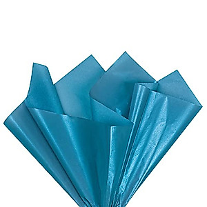 RUSPEPA Gift Wrapping Tissue Paper - Metallic Silver Blue Tissue Paper for Gift Wrap, Art Crafts, DIY, Pack Bags, Birthday, Wedding and More - 19.5 x 27.5 inches - 25 Sheets