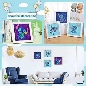 pvoodire 4 Pack Diamond Art Kits for Kids-Diamond Art Kits for Kids,Diamond Art for Kids,Childern Beginners 6x6inch