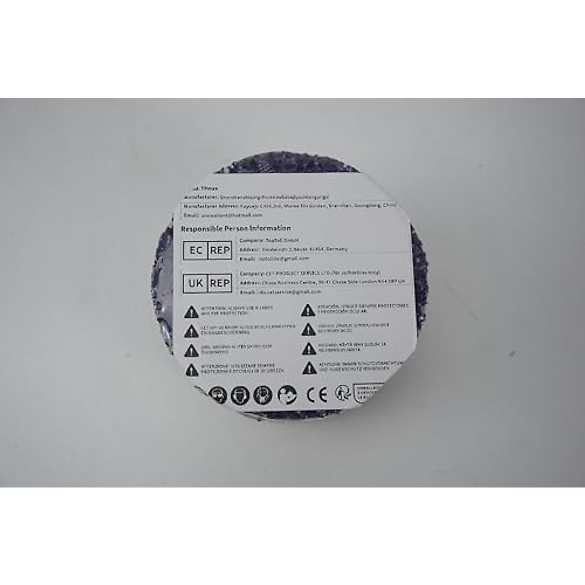 Ur-Excellent 4-1/2" x7/8'' Stripping Discs Rust Remover Wheel Remove Paint and Oxidation Poly Strip Wheel Disc Abrasive Angle Grinding Wheel - 5 Pack(Purple)