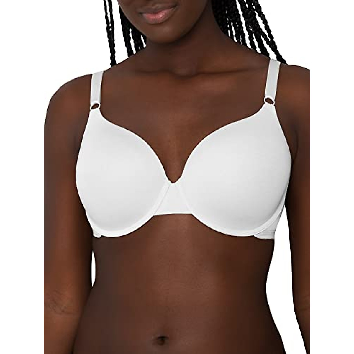 Fruit of the Loom womens T-shirt T Shirt Bra, Black Hue/Sand/White, 38C US
