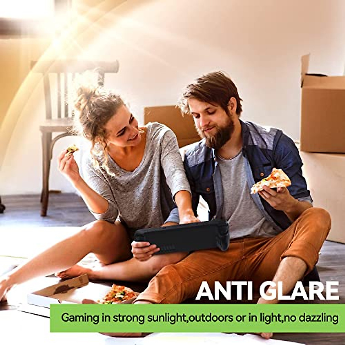 ivoler [2 Pack Screen Protector Matte Tempered Glass for Steam Deck 7 inch 2022, Matte Anti Glare Screen Protector with [Alignment Frame] Anti-Scratch Full Coverage Guard for Valve Steam Deck