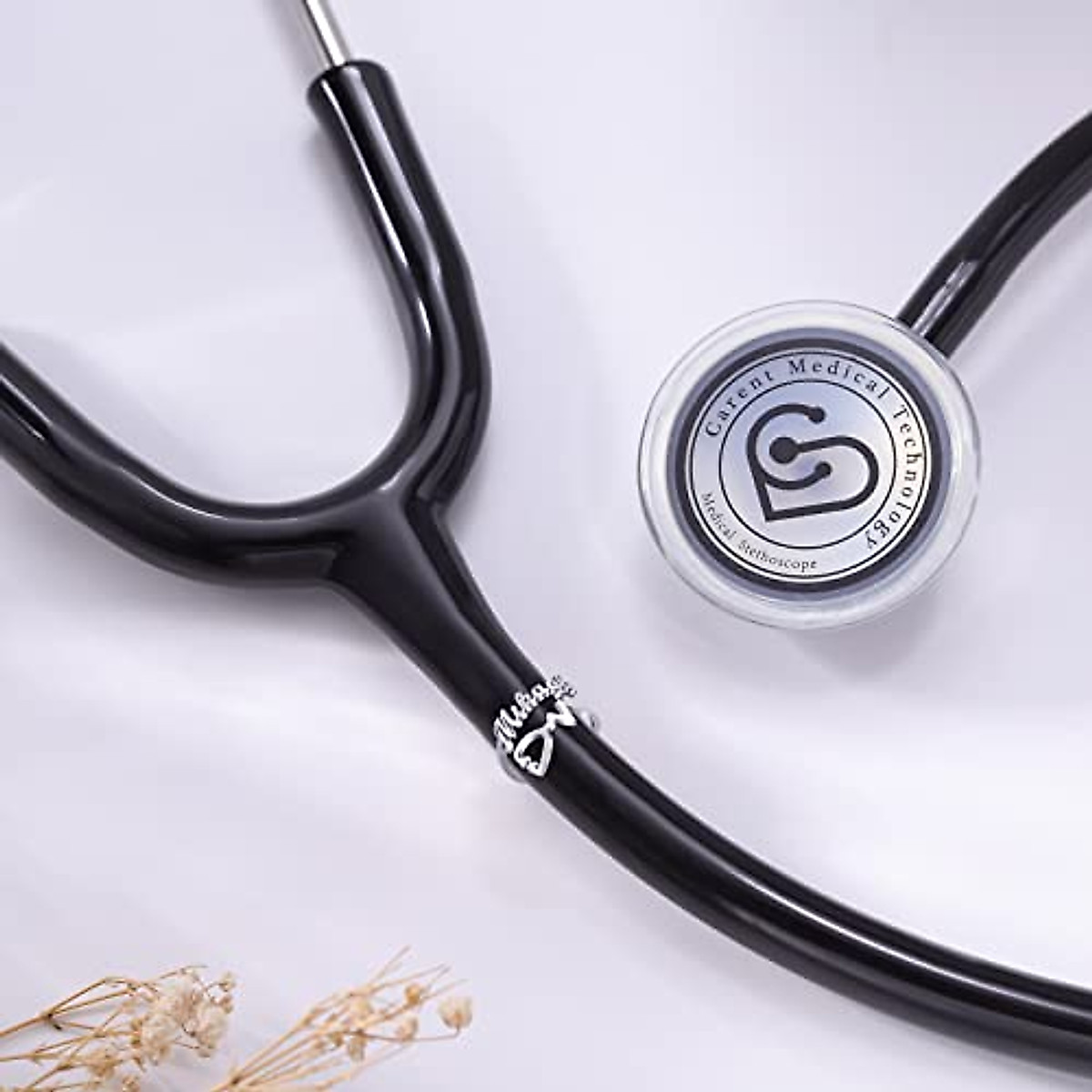 Personalized Stethoscope Name Tag Customized Iittman Stethoscope Charms Stethoscope ID Tag-Nurses Week/Graduation Gift for Nurse, Doctor, Medical Assistant (Style 7)