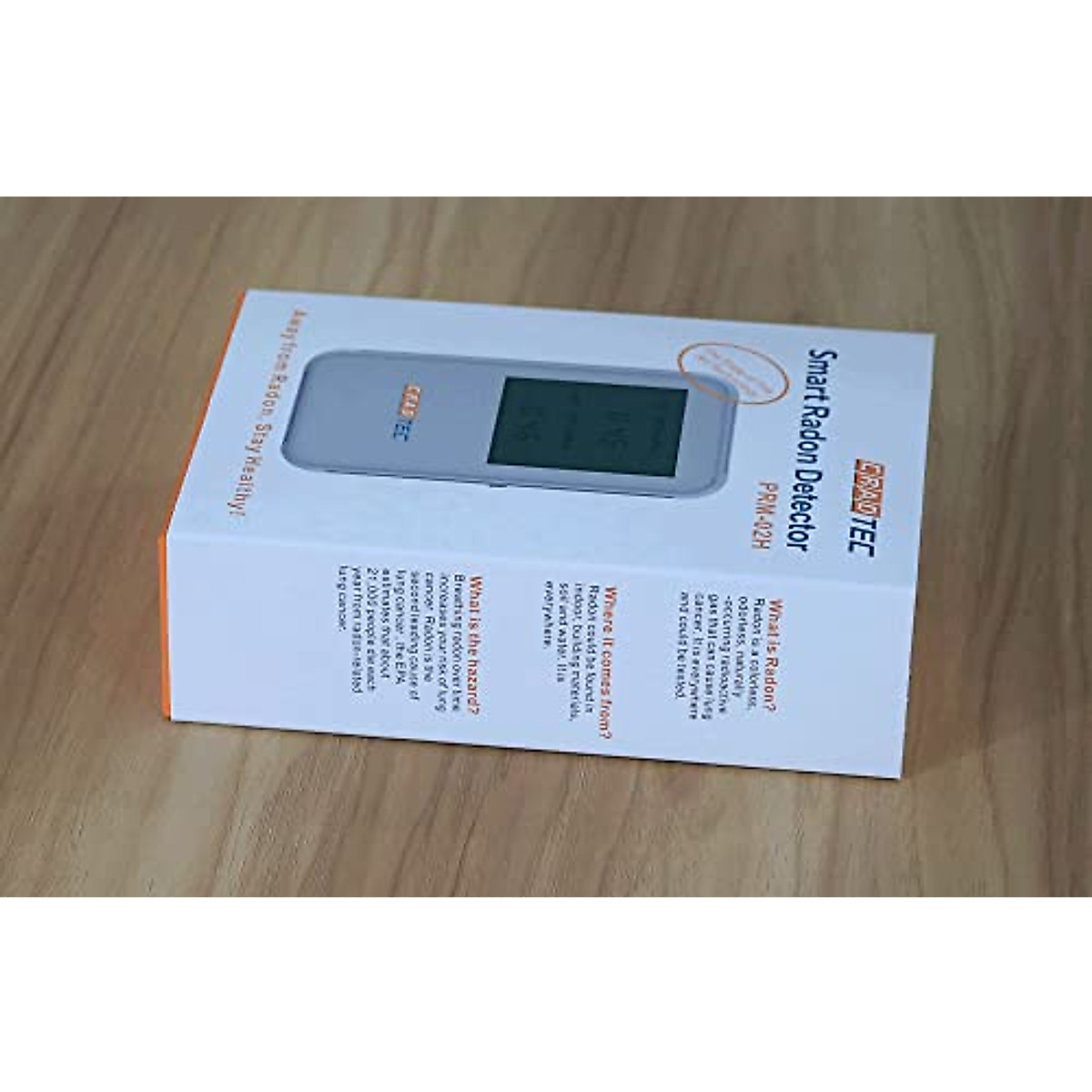 CRADTEC Smart Radon Detector, Radon Detector for Home, Digital Display, Easy-to-Use, Portable, Only Need 3 AAA Battery, Long and Short Term Monitor, pCi/L and Bq/m3 Switchable