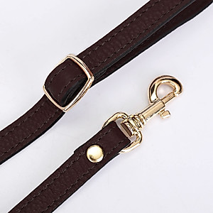 VanEnjoy Adjustable Genuine Leather Crossbody Straps Replacement - Width 1/2“, Length 25”-51” (Expresso)