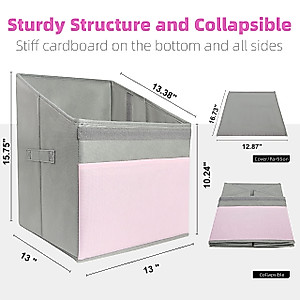 HOME SHARON Car Organizers and Storage, Trunk Organizer for Suv Car Trunk Organizers and Multipurpose Storage Bins (Grey+Pink)