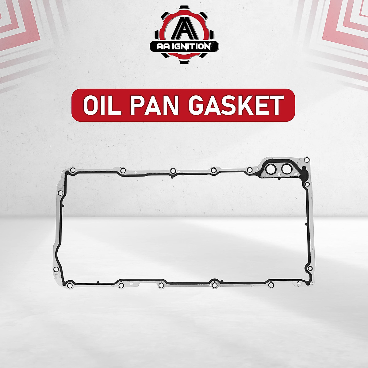 Replacement Oil Pan Gasket - Replaces 12612350, OS30693R, PG3165, Compatible with Buick, Cadillac, Chevrolet, GMC, Hummer, Isuzu & Pontiac Vehicles - Rainier, Escalade, Avalanche, Sierra, Silverado