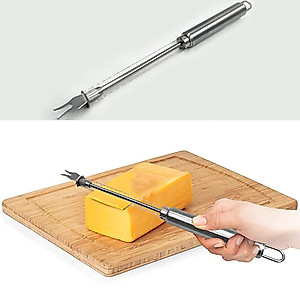 Cheese Cutter Linear Stainless Steel Butter Cheese Slicer for Cutting Soft, Semi-hard and Hard Cheese Kitchen Cooking Tools