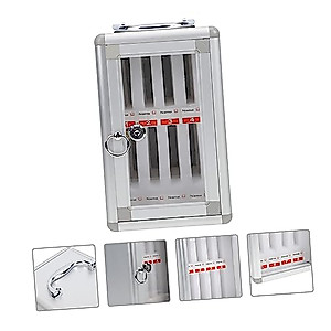 MAGICLULU Mobile Phone Safe Storage Cabinet with Lock Desk Speaker Smart Phone Cell Phone Cabinet Cell Block Phone Jail Fridge Locks Aluminum Alloy Frame, Fiberboard Phone Storage Box Locker