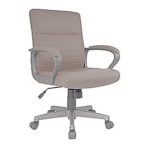 STAPLES Tervina Luxura Mid-Back Manager Chair, Taupe (56905)