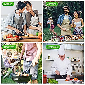 Stolix 29Pcs Stainless Steel Griddle Accessories Kit for Blackstone and Camp Chef Grill BBQ Spatula Set with Carry Bag 100Pcs Bamboo Skewers