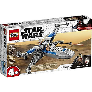 LEGO Star Wars Resistance X-Wing 75297 Building Kit; Awesome Starfighter Building Toy for Kids Aged 4 and Up, Featuring Poe Dameron and BB-8; New 2021 (60 Pieces)