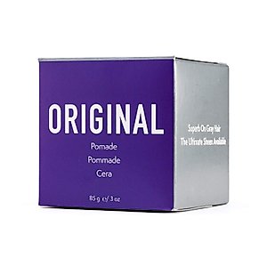JOHNNY B. Original Oil-Based Professional Pomade for Men, Gluten-Free, 3 oz.
