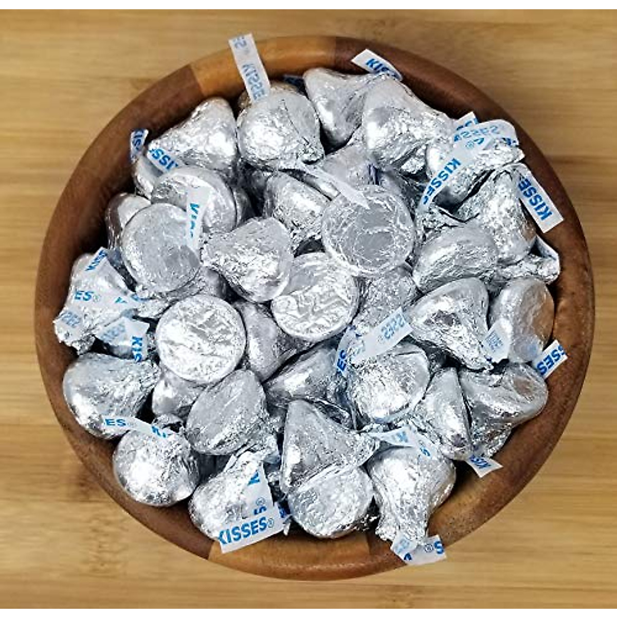 CrazyOutlet HERSHEY'S KISSES Silver Milk Chocolate Candy, Bulk Pack 2 Pounds