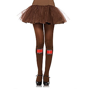Leg Avenue Women's Domo Tights, Brown, One Size