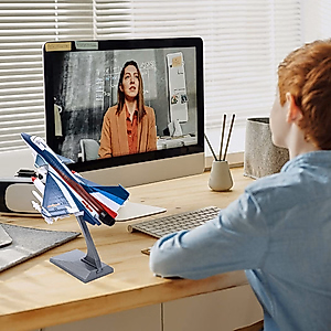 Taktik Metal Airplane Model Kit Blue Stealth Bombers and Fighter Planes Pull Back Aircraft Real Jet Sound Plane Models Toys for Boys, Girls and Adults