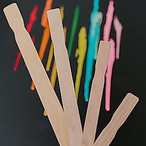 12 Inch Paint Sticks, Box of 25 Hardwood Paint Stirrers, Wood Mixing Paddles for Epoxy or Resin, Garden or Library Markers by Woodpeckers