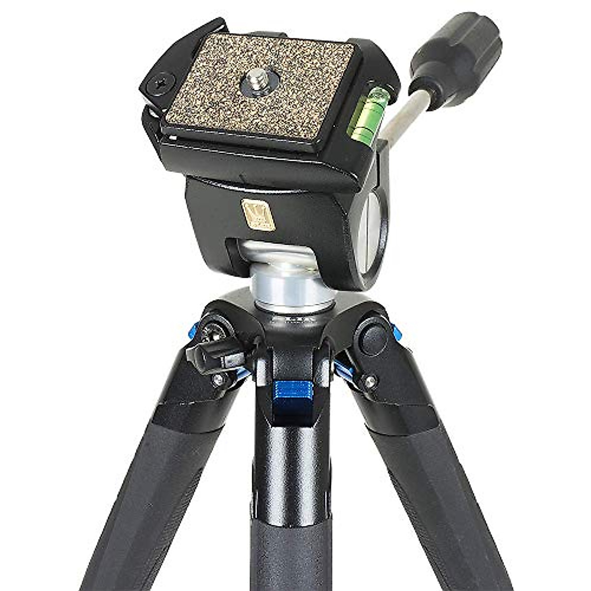 SLIK Sprint PRO III Travel Tripod EZ w/SH-707E 2-Way Head for Mirrorless/DSLR Sony Nikon Canon Fuji Cameras and More - Black (611-853)