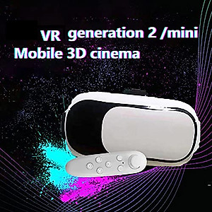 3D VR Smart Glasses, 3D Virtual Reality Goggles Headsets for Video Movies & Games, Light Weigh Comfortable Smart Glasses for Kids & Adults Wireless Bluetooth Compatible All Phone