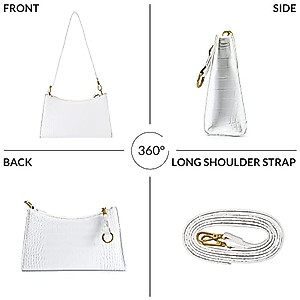 sembook Shoulder Bag For Women Crossbody Purse Clutch Crossbody Small (White)