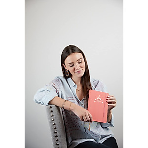 Southworth Medium Case Bound Journal, 5.5" x 8.25", Boho Mystical Pink, Premium 28 lb/105 gsm Paper, 160 Lined Sheets (91388)