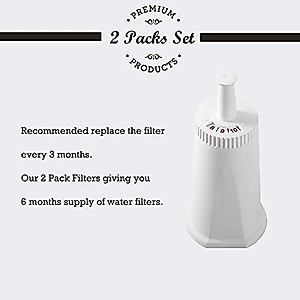 2 Pack Replacement Water Filter Compatible with Breville Sage Claro Swiss For Oracle Barista Bambino Espresso Coffee Machine