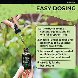 GreenIVe Hemp Drops 28,000mg Organically Grown Pure Hemp Oil Drops Vegan Omegas Natural Potent Results