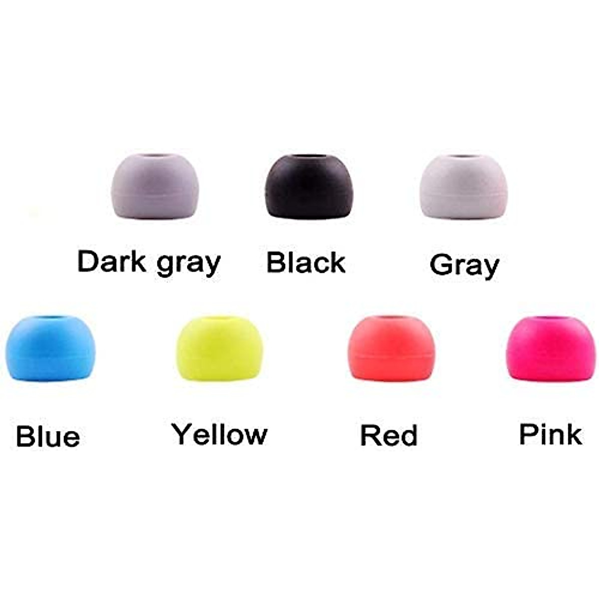 4 Pairs Replacement Silicone Earbuds Ear Tips Set Compatible with Powerbeats 2 Powerbeats 3 Wireless Beats by Dre Headphones (Pink)